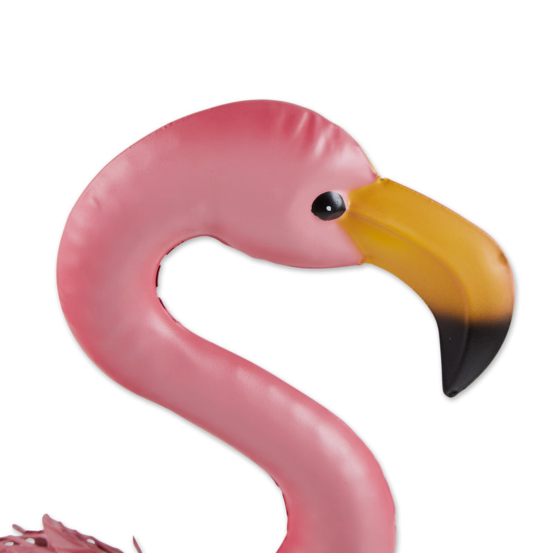 FLAMINGO STANDING TALL SOLAR METAL STATUE – Sigma Distributors