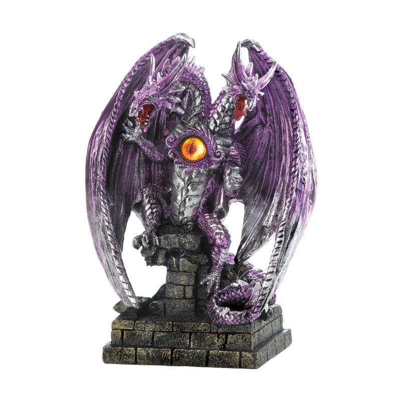TWO-HEADED PURPLE DRAGON STATUE – Sigma Distributors